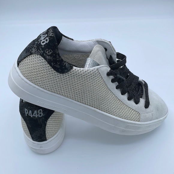 P448 | Shoes | P448 Thea Platform Slipon Platform Glitter Sneakers Size ...